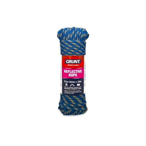 GRUNT 6mm x 30m Reflective Rope - Bunnings Australia