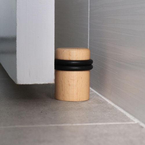 Adoored 50mm Light Stain Tall Timber Door Stop - Bunnings Australia