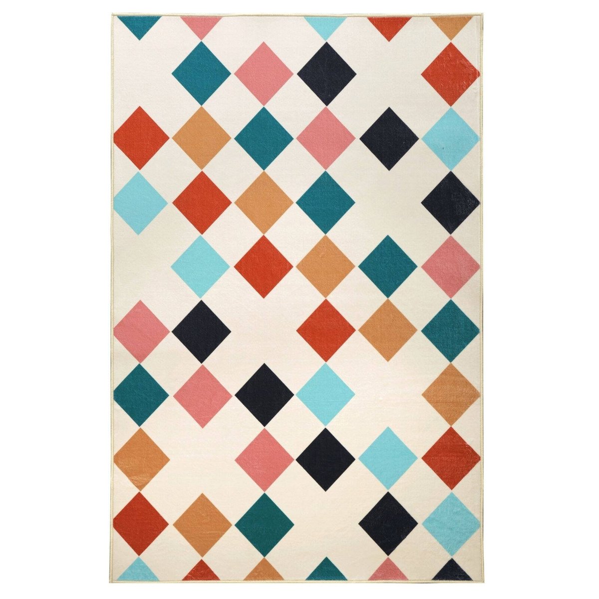 Kids Washable 100x150cm Kaleidoscope Rug - Bunnings Australia