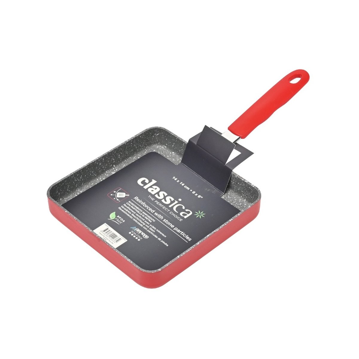 Classica Diamond Stone Non Stick Mini Grill Pan 14cm - Red - Bunnings ...