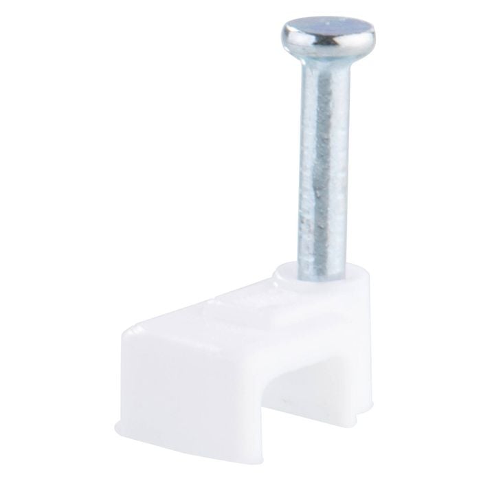 DETA 5mm White Flat Cable Clips - 200 Pack - Bunnings New Zealand