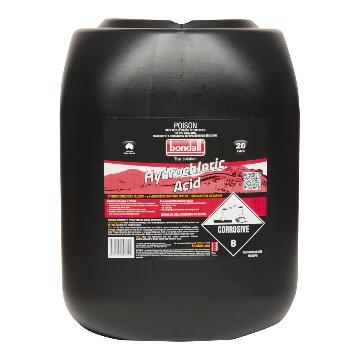 Bondall 20L Hydrochloric Acid - Bunnings Australia