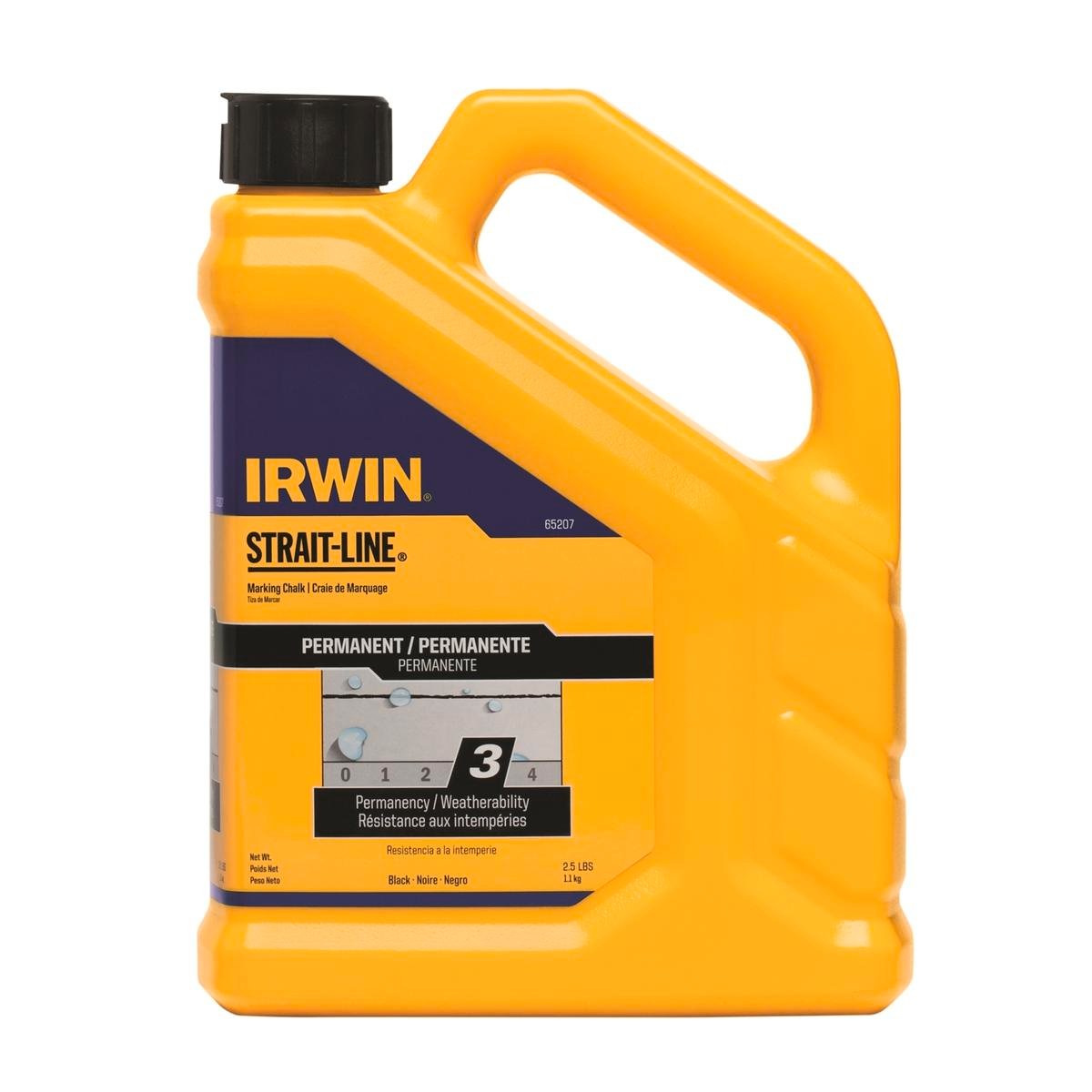 IRWIN Strait-Line 1.1kg/2.5lbs Permanent Black Marking Chalk - Bunnings ...