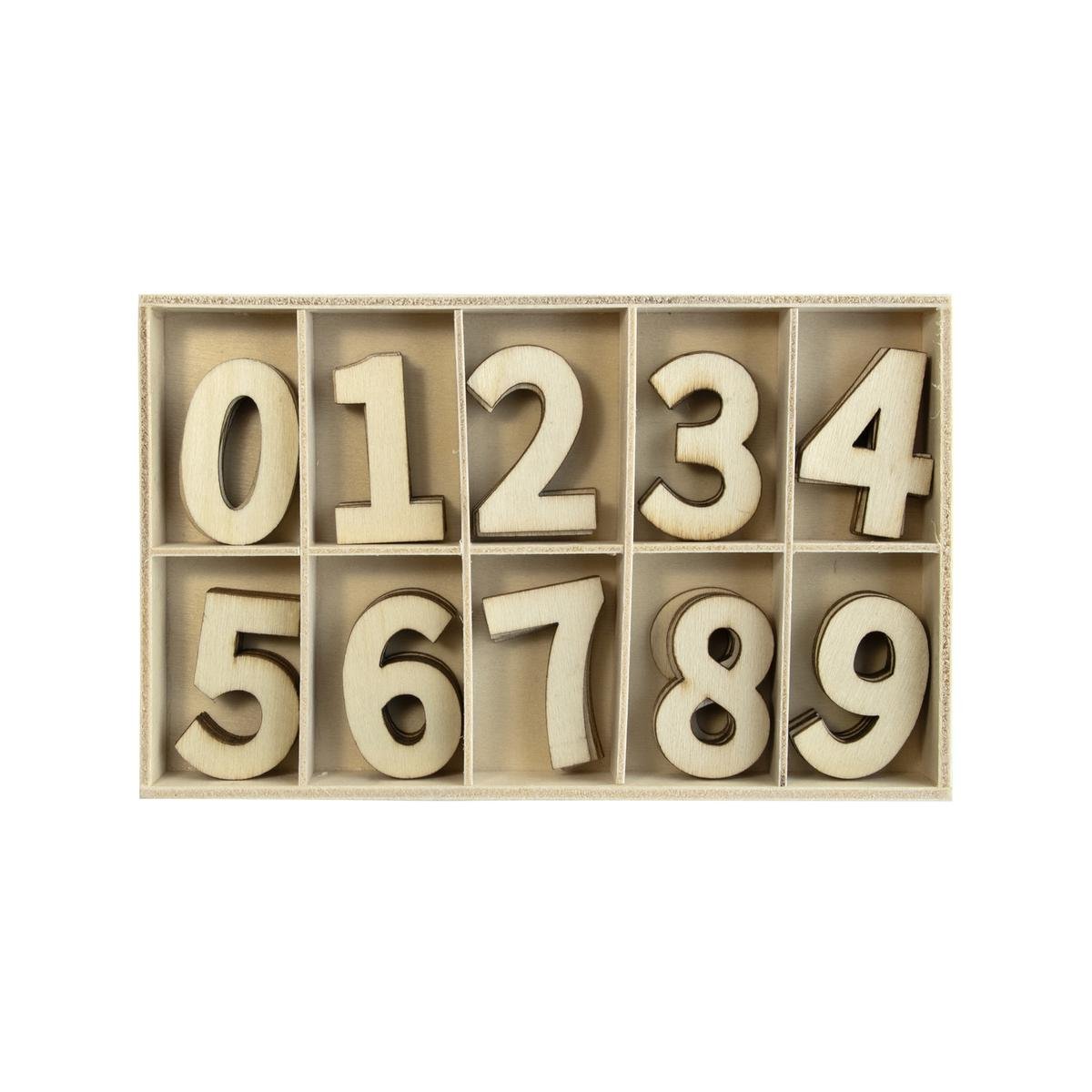 Boyle 50 Piece Plywood Number Set In Tray - Bunnings Australia