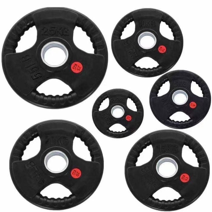 10Kgs Olypmpic Rubber Weights Plates Pair - Bunnings Australia