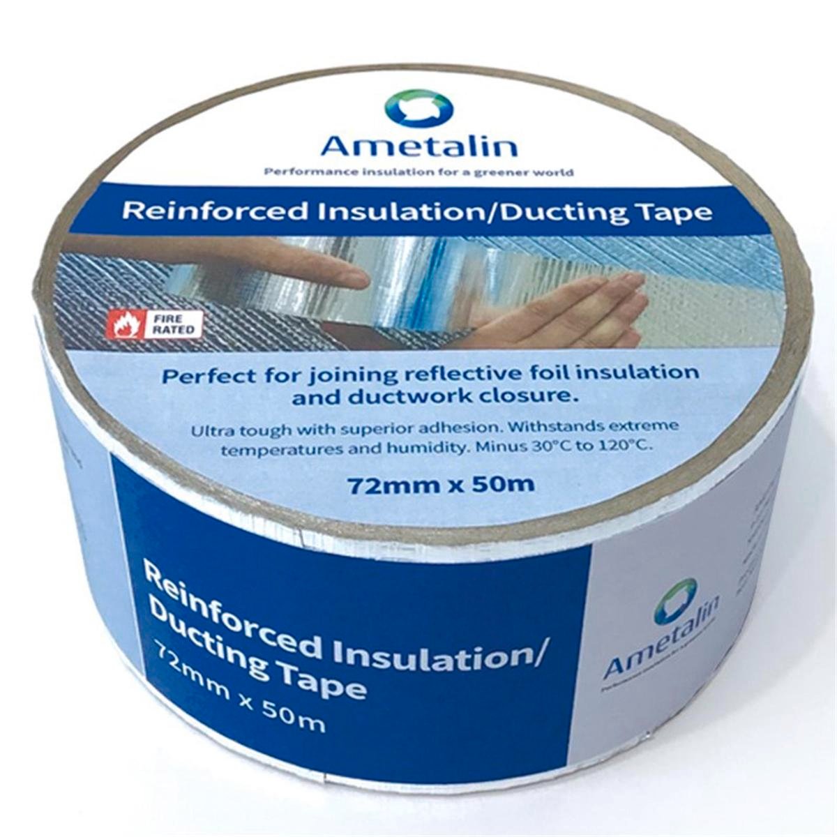 Ametalin 72mm x 50m Reinforced Insulation / Ducting Tape - Bunnings ...