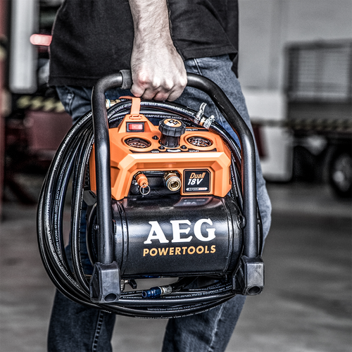 AEG 3.8L 18V Dual Air Compressor - Skin Only - Bunnings Australia