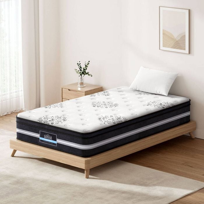 Giselle King Single Mattress Euro Top Cool Gel Layer Pocket Spring ...