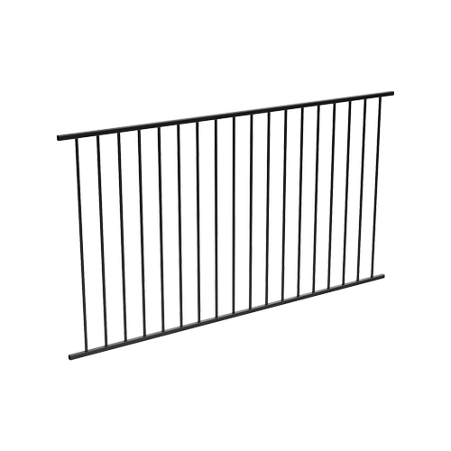 RapidFence 2200 x 1200mm Black Flat Top Fence Panel - Bunnings Australia