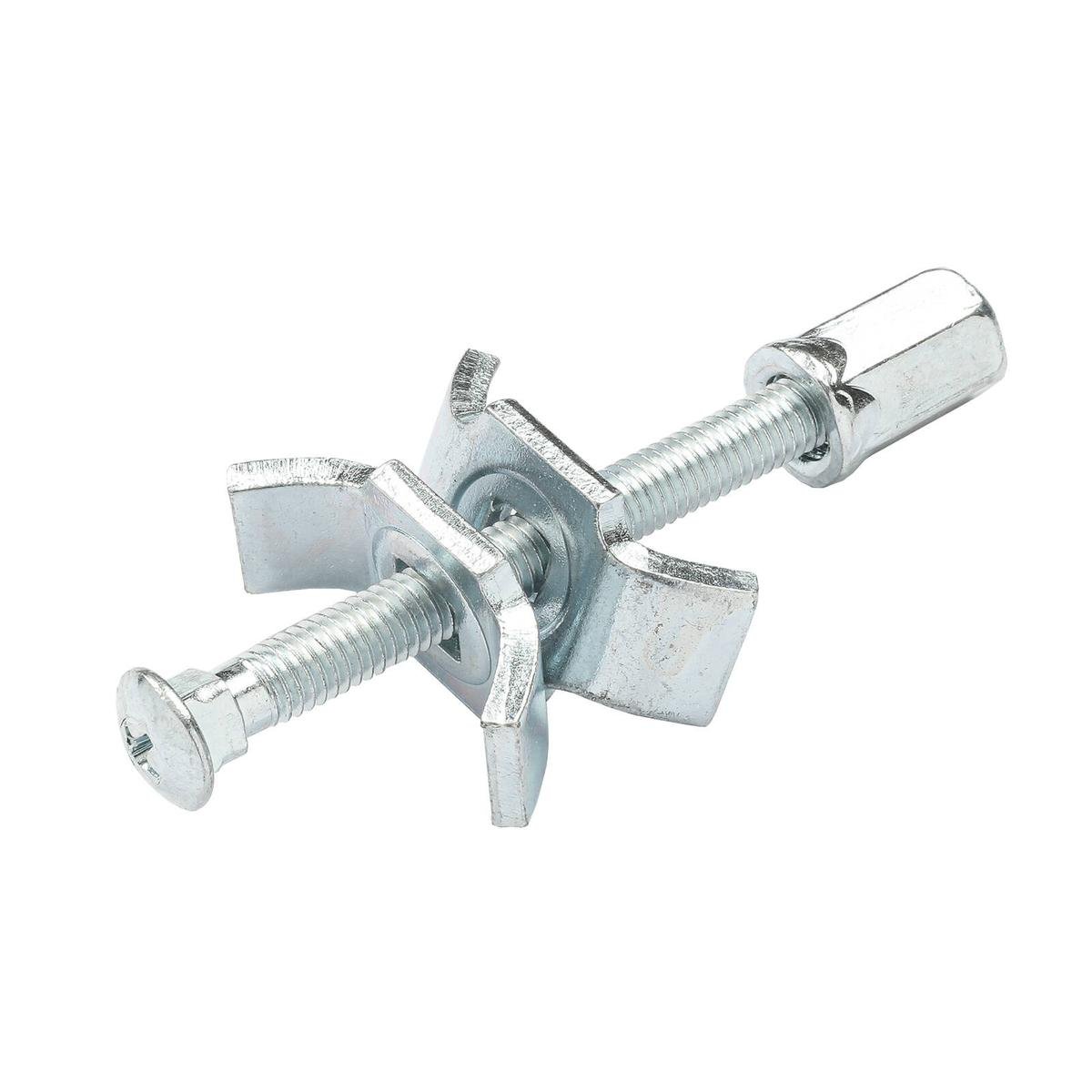 Hafele 65mm Galvanised Steel Multipurpose Bench Top Connector - 3 Pack ...