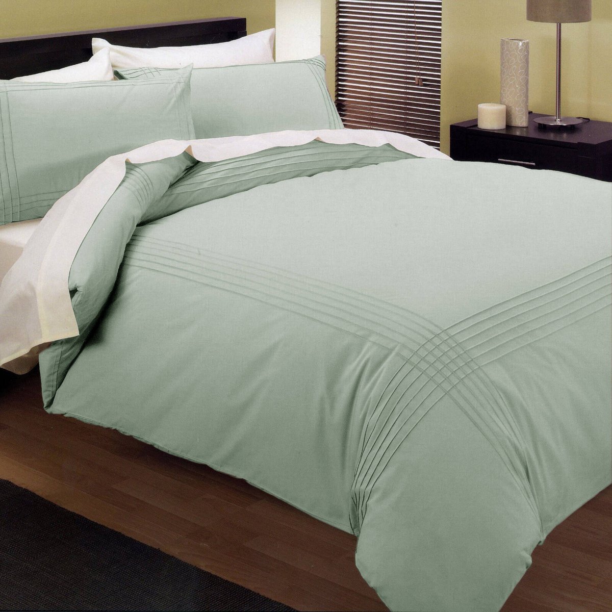 Kingtex Pintuck Quilt Cover Set Melon Queen - Bunnings Australia