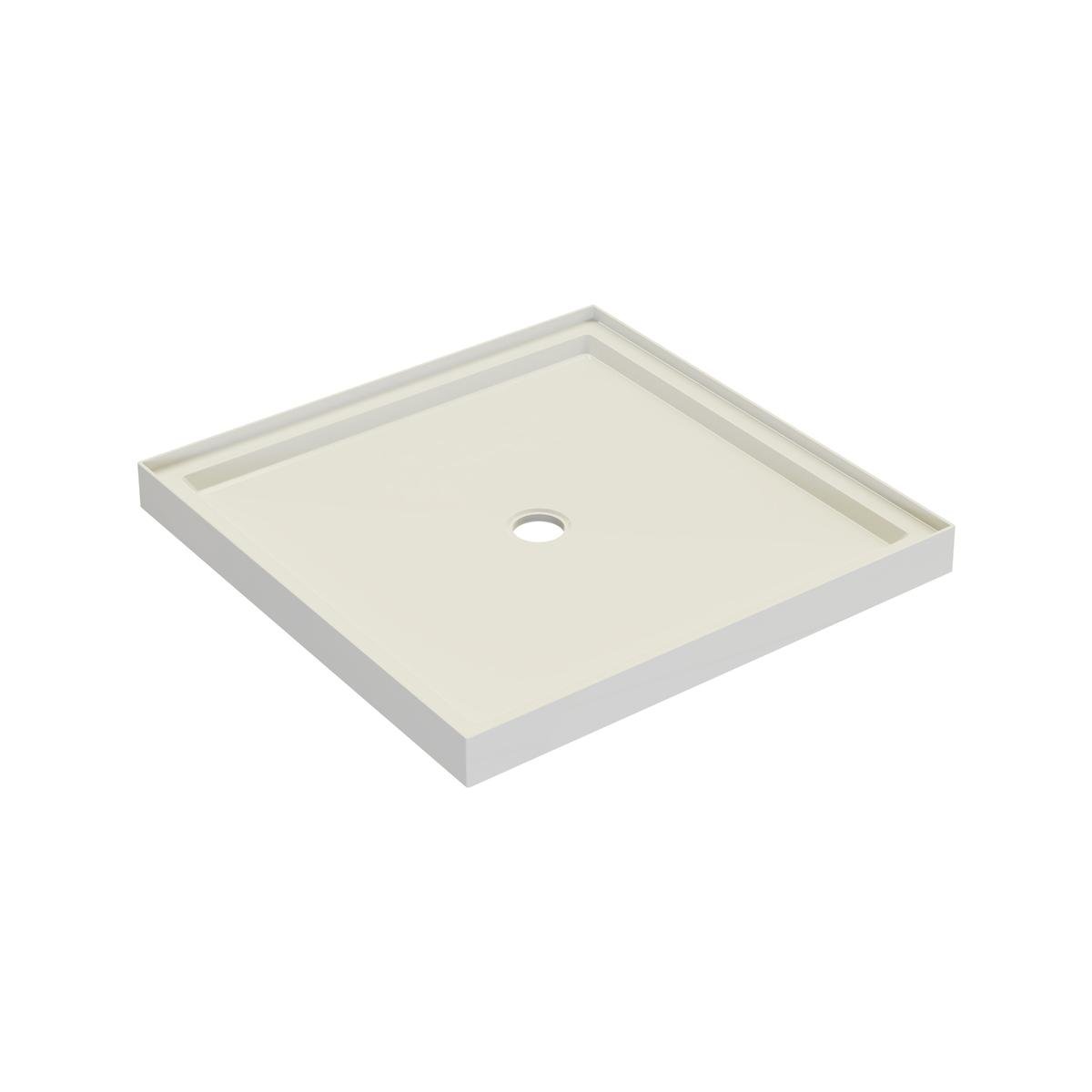 Stein 1000 x 1000mm White 4-Sided Acrylic Offset Waste Tray - Bunnings ...