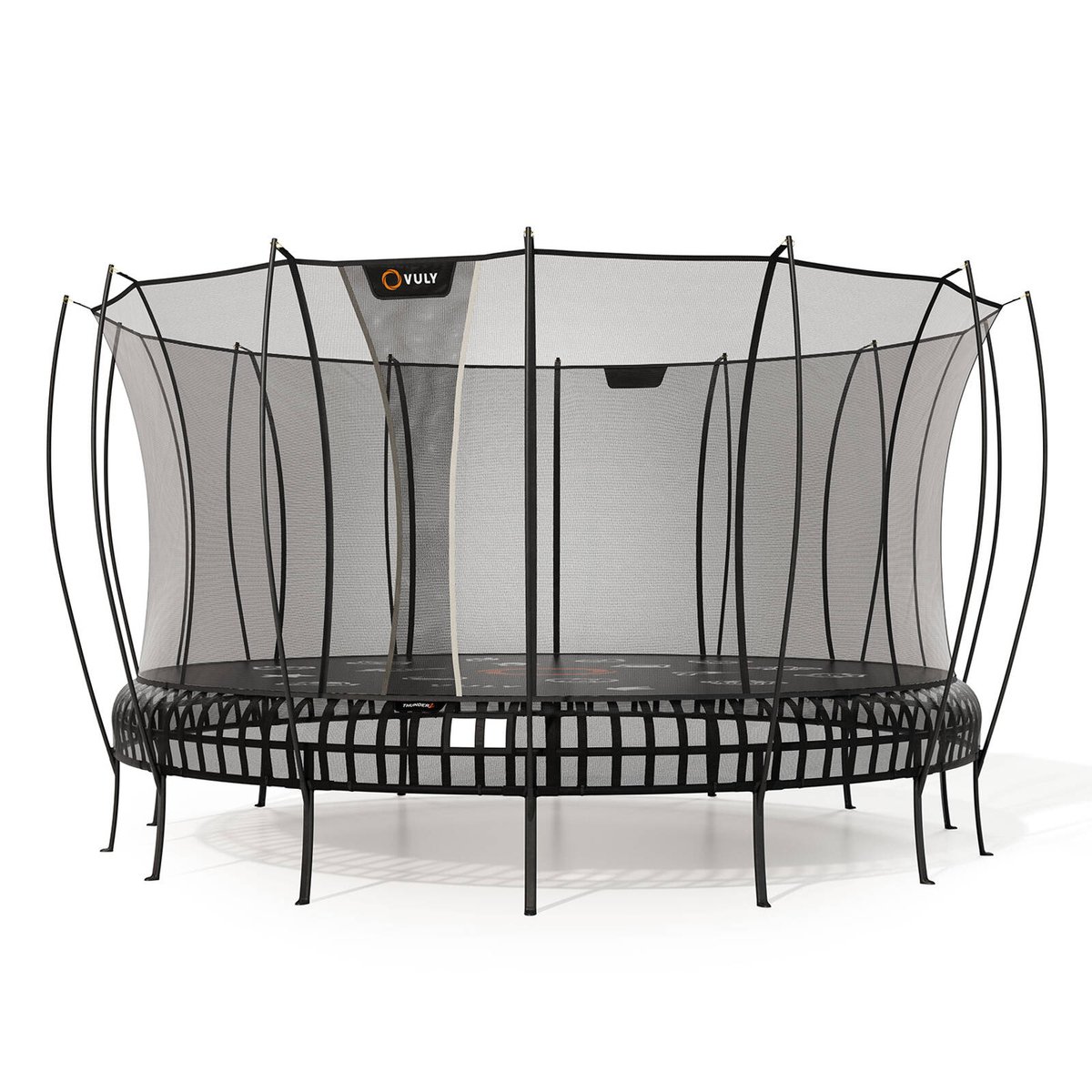 VULY Thunder 2 Jumbo 17.5ft Springless Trampoline with Enclosure ...