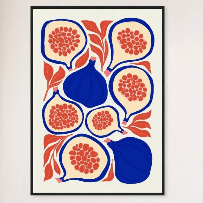 Galrie Vibrant Fig Print from Abstract Fruit Collection - Kitchen Wall ...