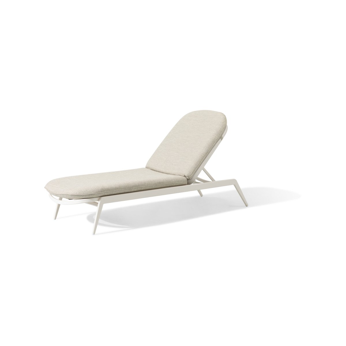 SIMPO Atlanta Sunlounger - White - Bunnings Australia