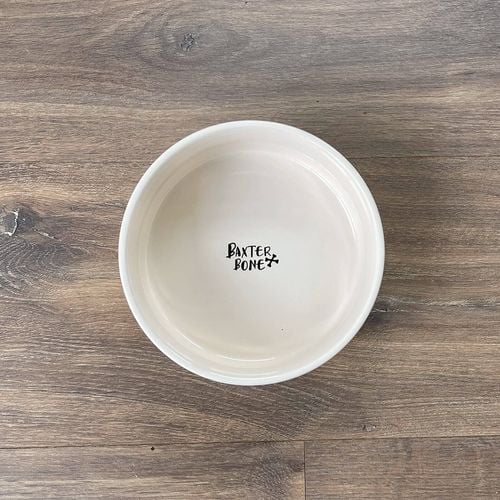 Baxter Bone Cream Ceramic Dipped Fleck Pet Bowl - Bunnings Australia