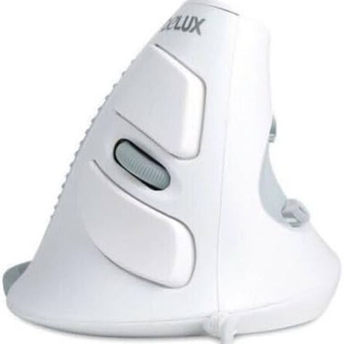 Delux M618XU-White Wired Optical Ergonomic Mouse for PC Computer ...