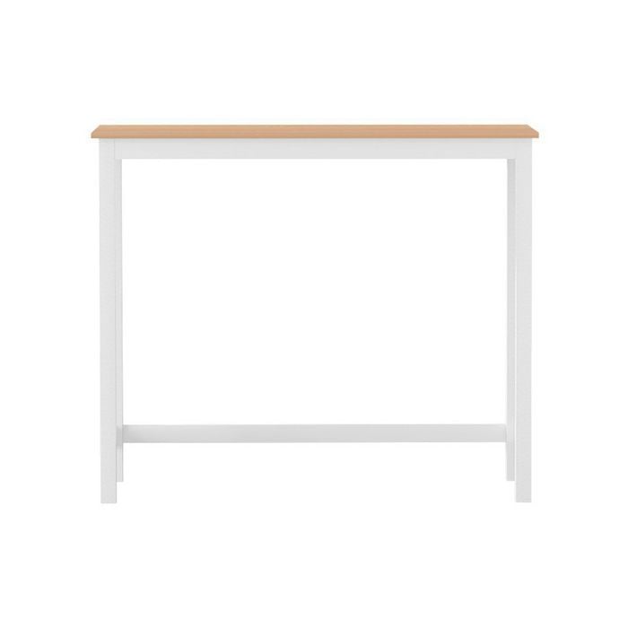 Artiss Bar Table Ari Dining Desk High Solid Wood Kitchen Shelf Wooden ...