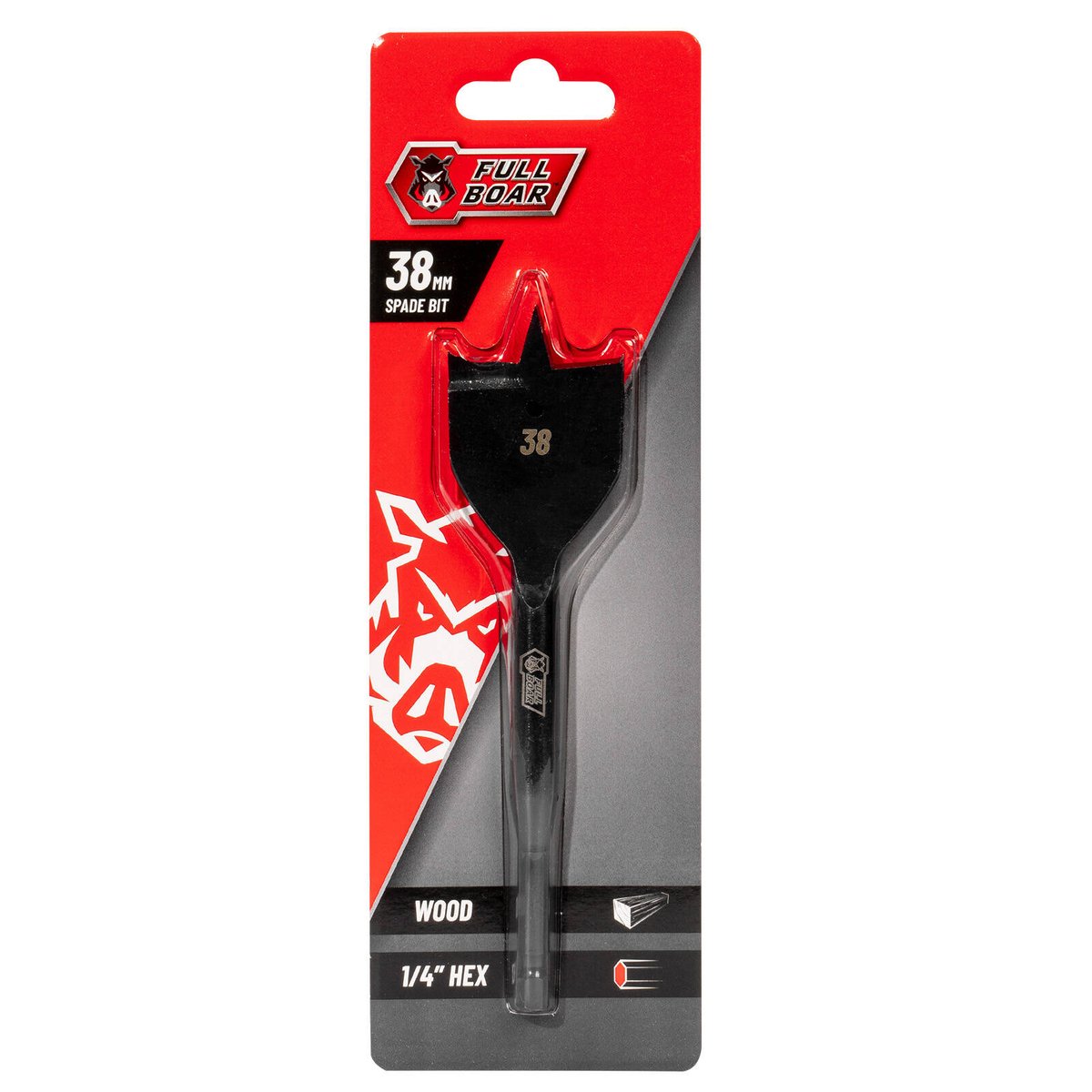 Full Boar 38mm Spade Bit FSB-38 - Bunnings Australia