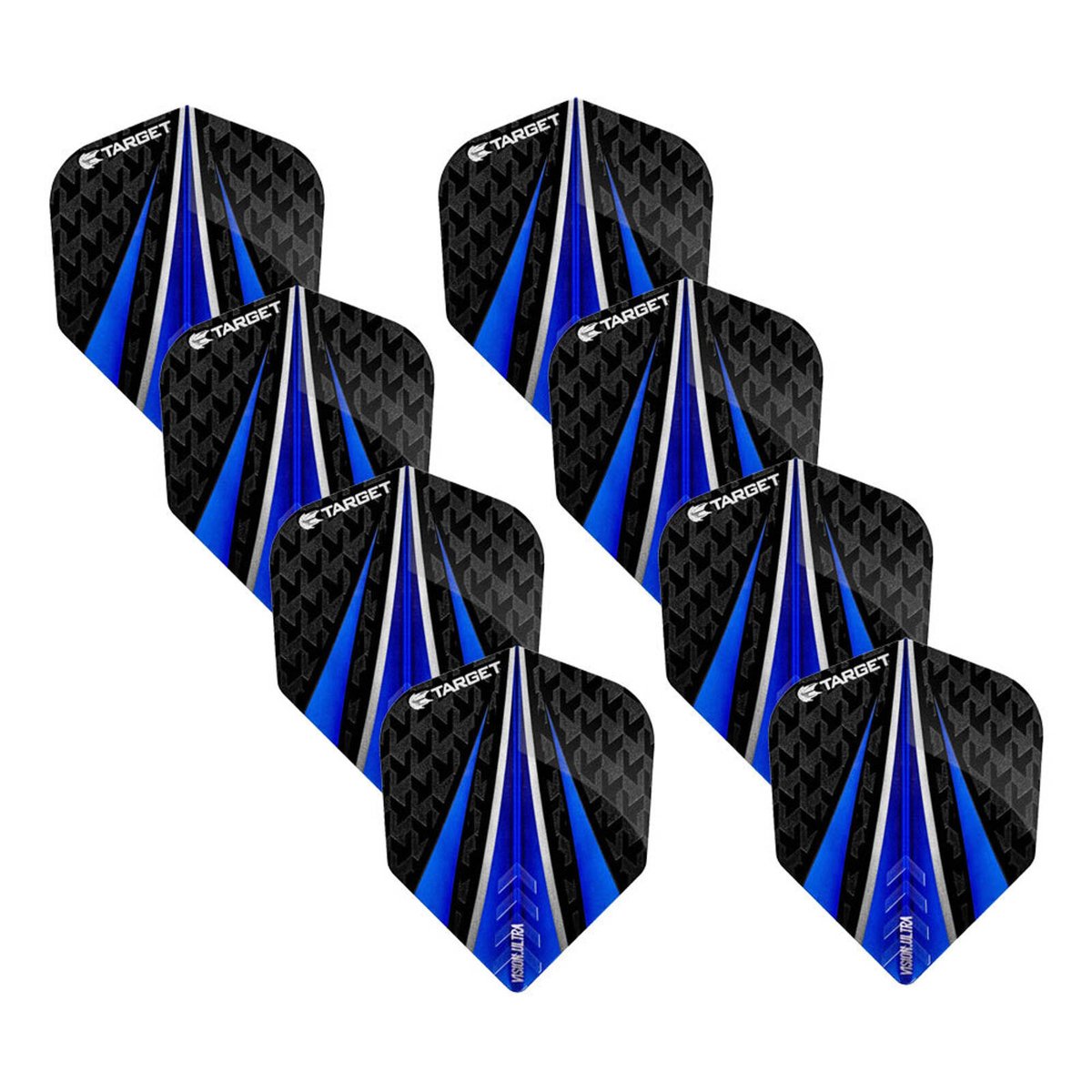 8x 3pc Target Vision Ultra Dart 3-Flights Standard Set - Blue ...