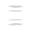 Lugna Corner 4 Shelf Insert Kit White – Fits 900X580MM Corner Shell ...