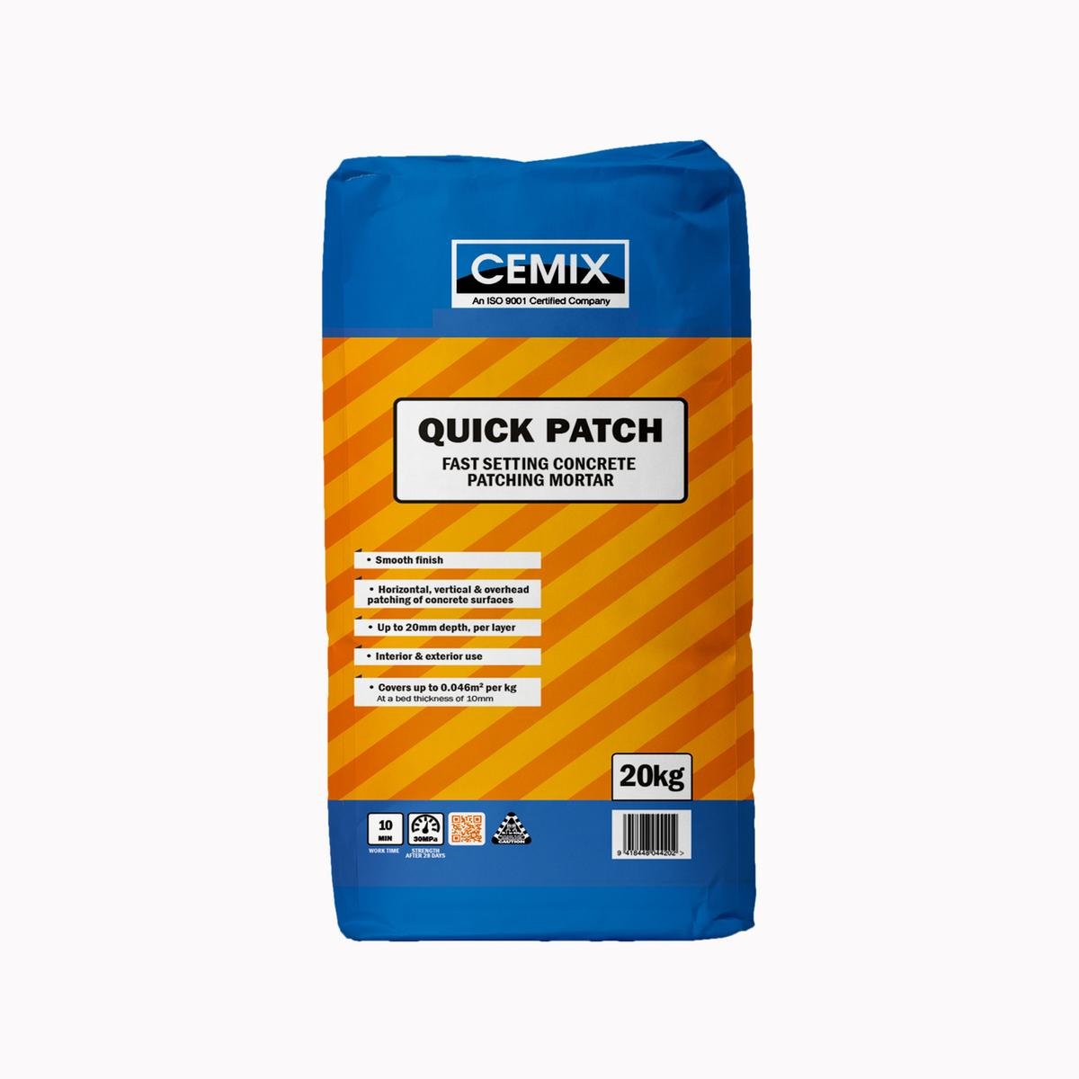 Cemix 20kg Grey Quick Patch - Bunnings New Zealand