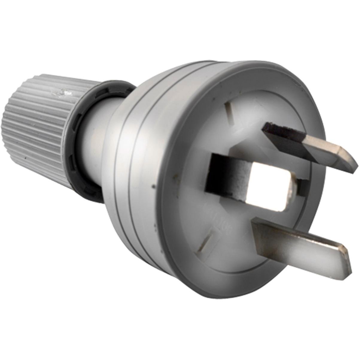 HPM 10 Amp 3 Pin Plug Top - Grey - Bunnings New Zealand