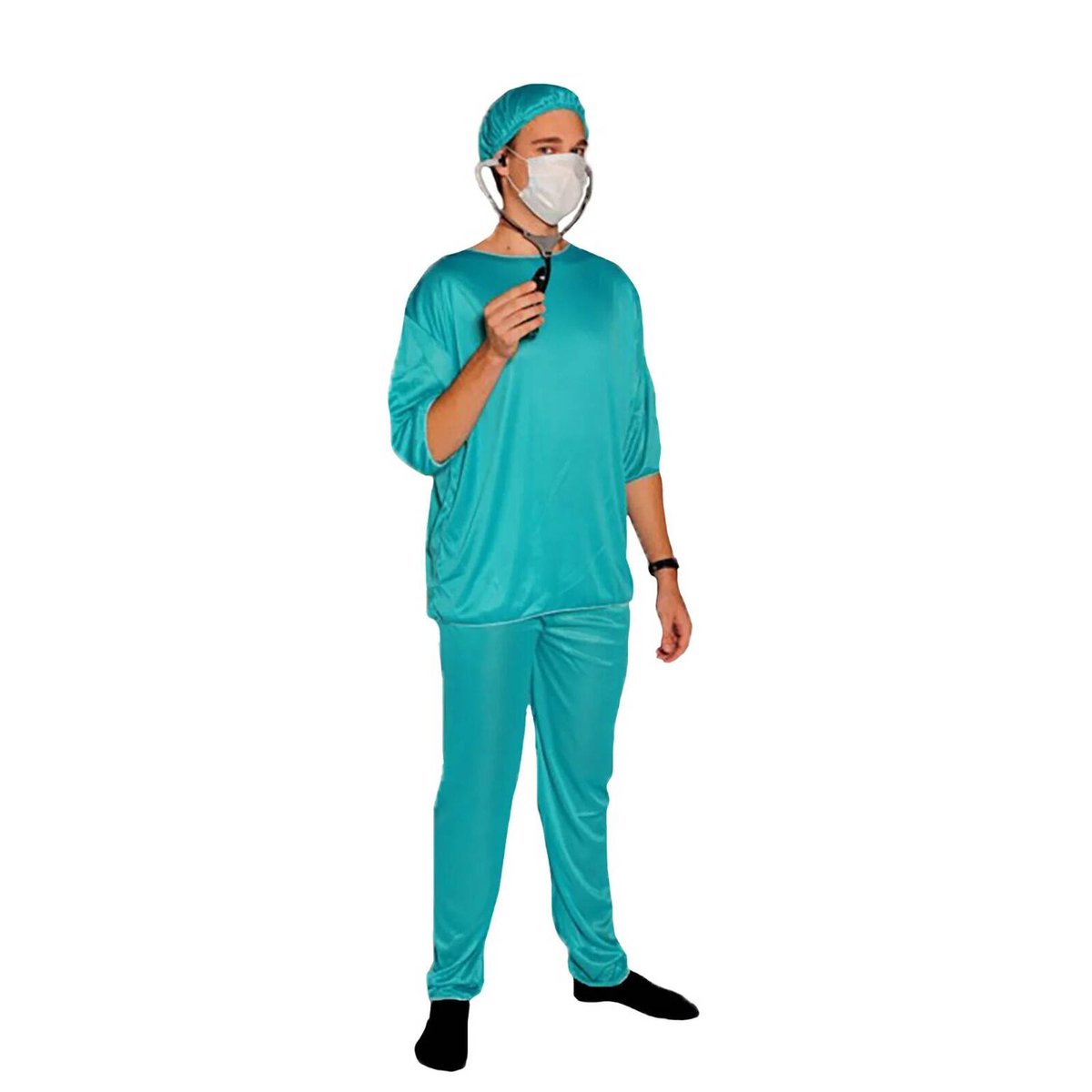 Doctor Scrubs s Costume with Surgical Face Mask Hospital Halloween ...