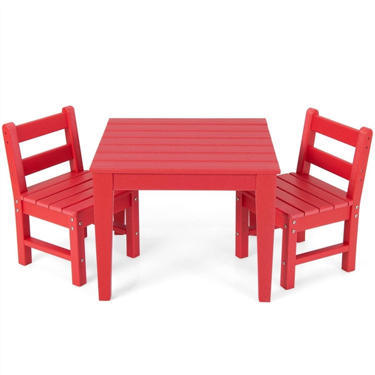 Costway Kids Activity Play Table Set Red - Bunnings Australia