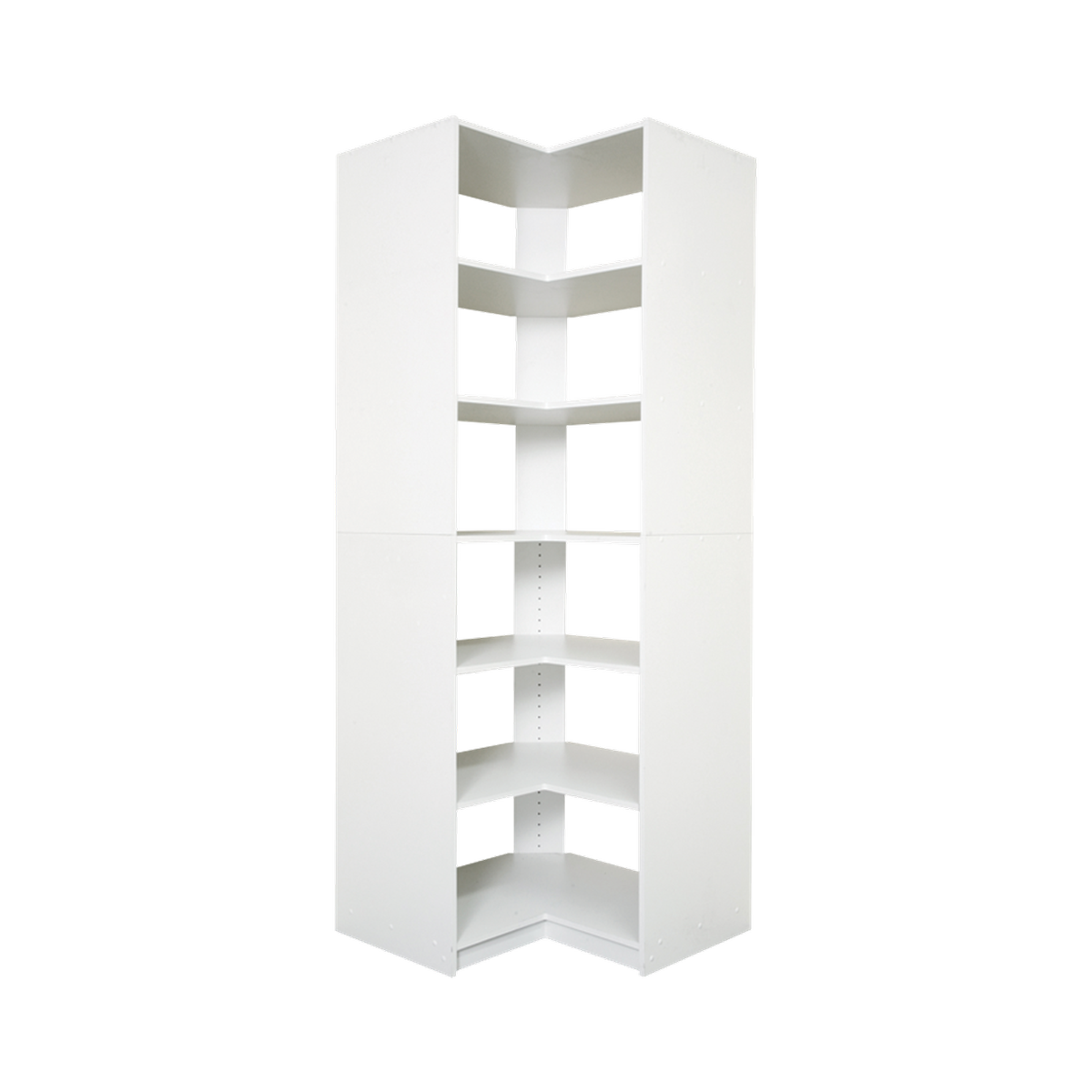 Lugna 1850 x 800 x 450mm Crisp White 4 Shelves Robe Insert - White ...