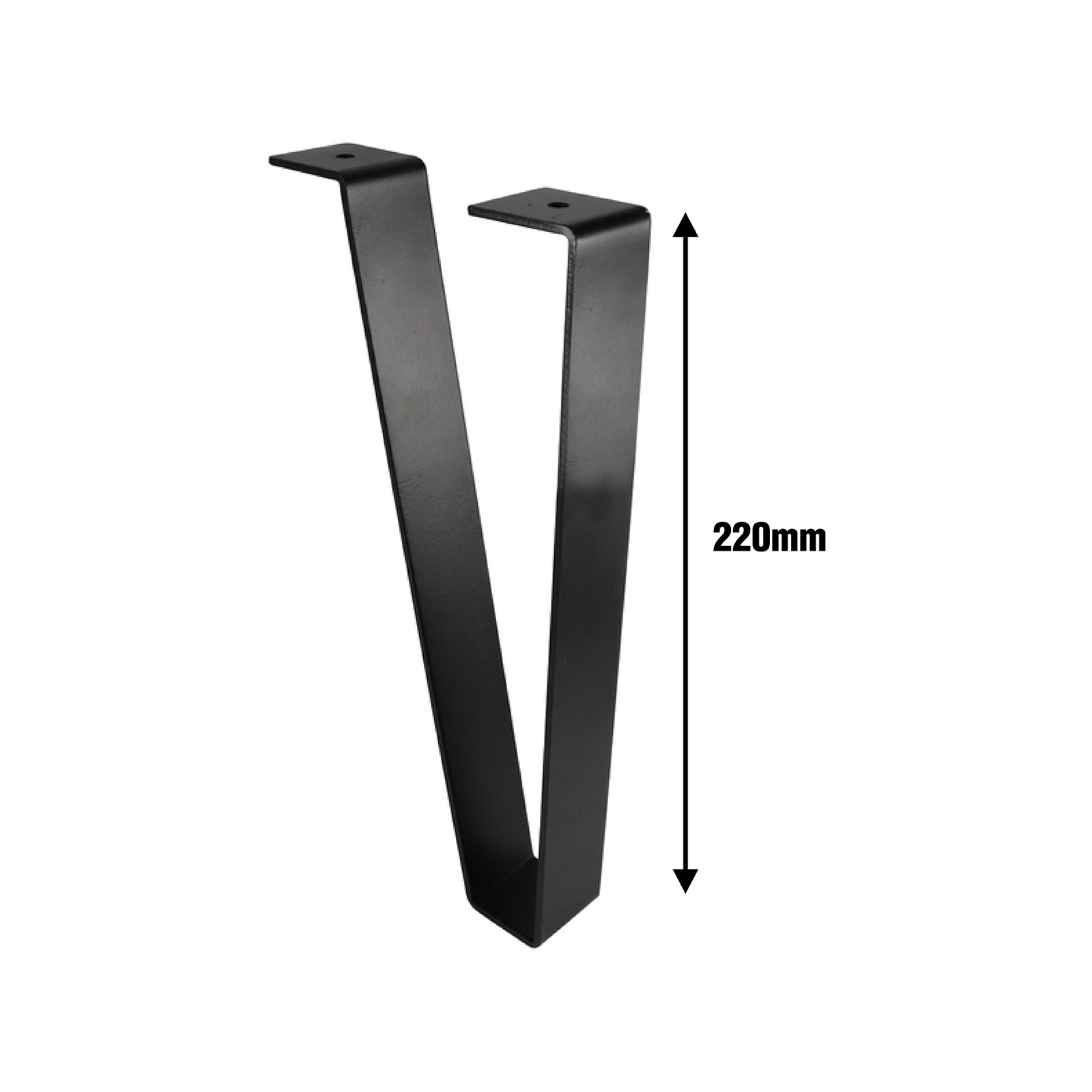 Adoored Black Steel Angled Flat Bar Furniture Leg Bunnings Australia
