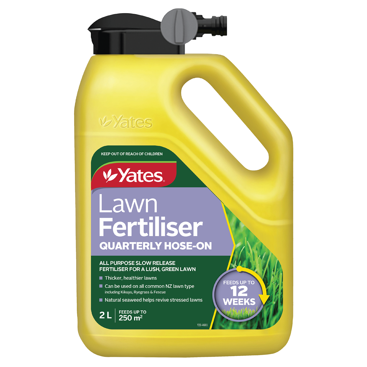 Yates Lawn Fertiliser Quarterly Hose-On 2L - Bunnings New Zealand
