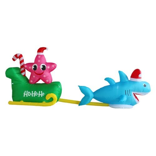 Mirabella Starfish & Shark Sleigh Inflatable - Bunnings Australia