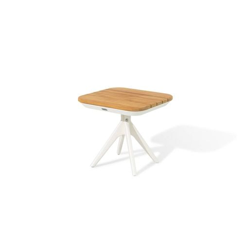 SIMPO Atlanta Outdoor Side Table - White - Bunnings Australia