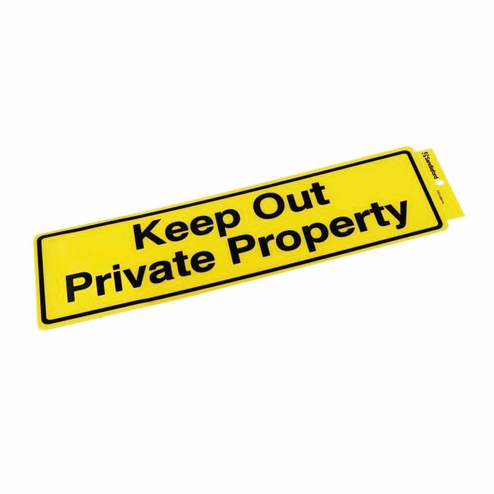 Sandleford Keep Out Private Property Self Adhesive Sign - Bunnings ...
