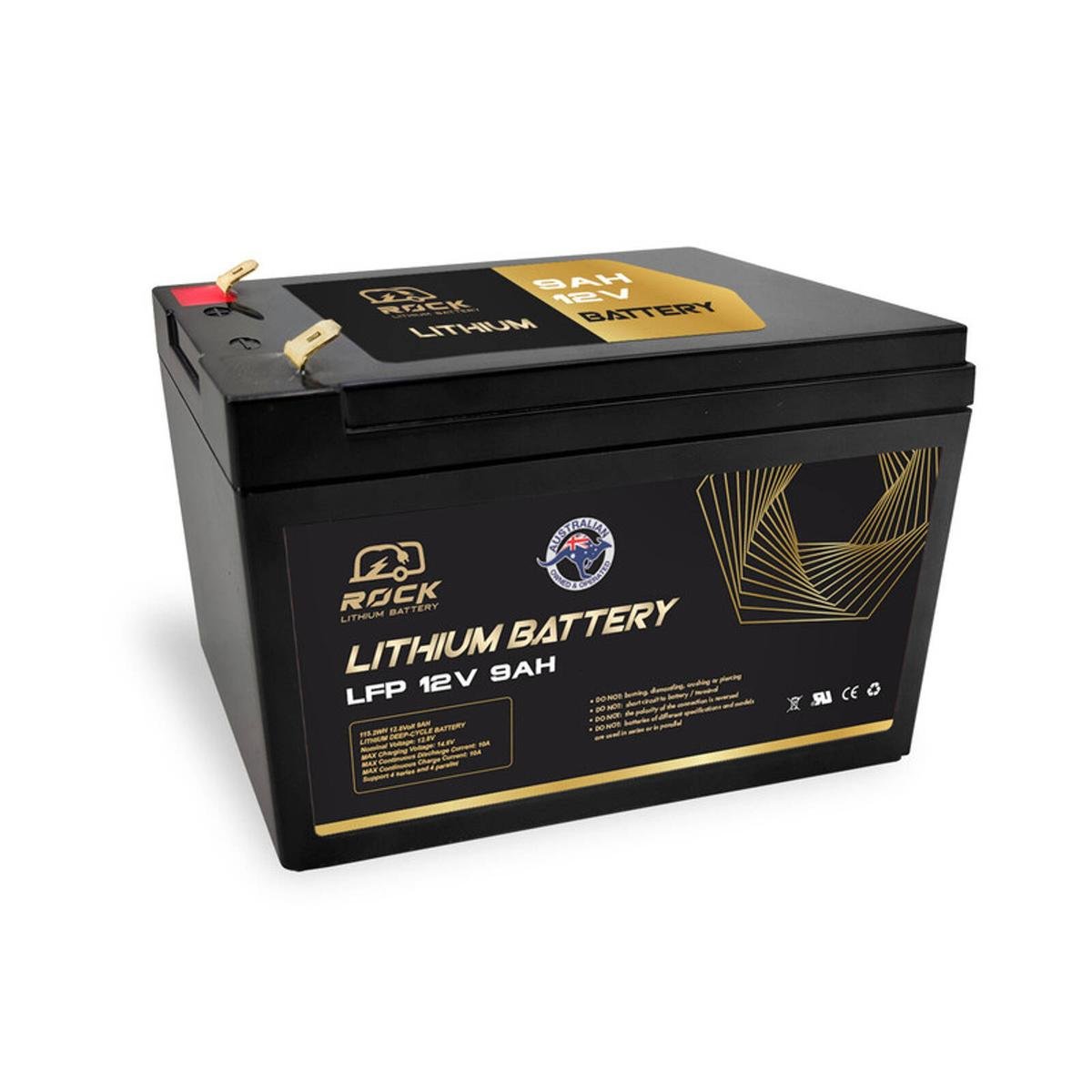Rock Lithium Iron Phosphate (LiFePO4) Battery 12.8V 9Ah - Bunnings ...