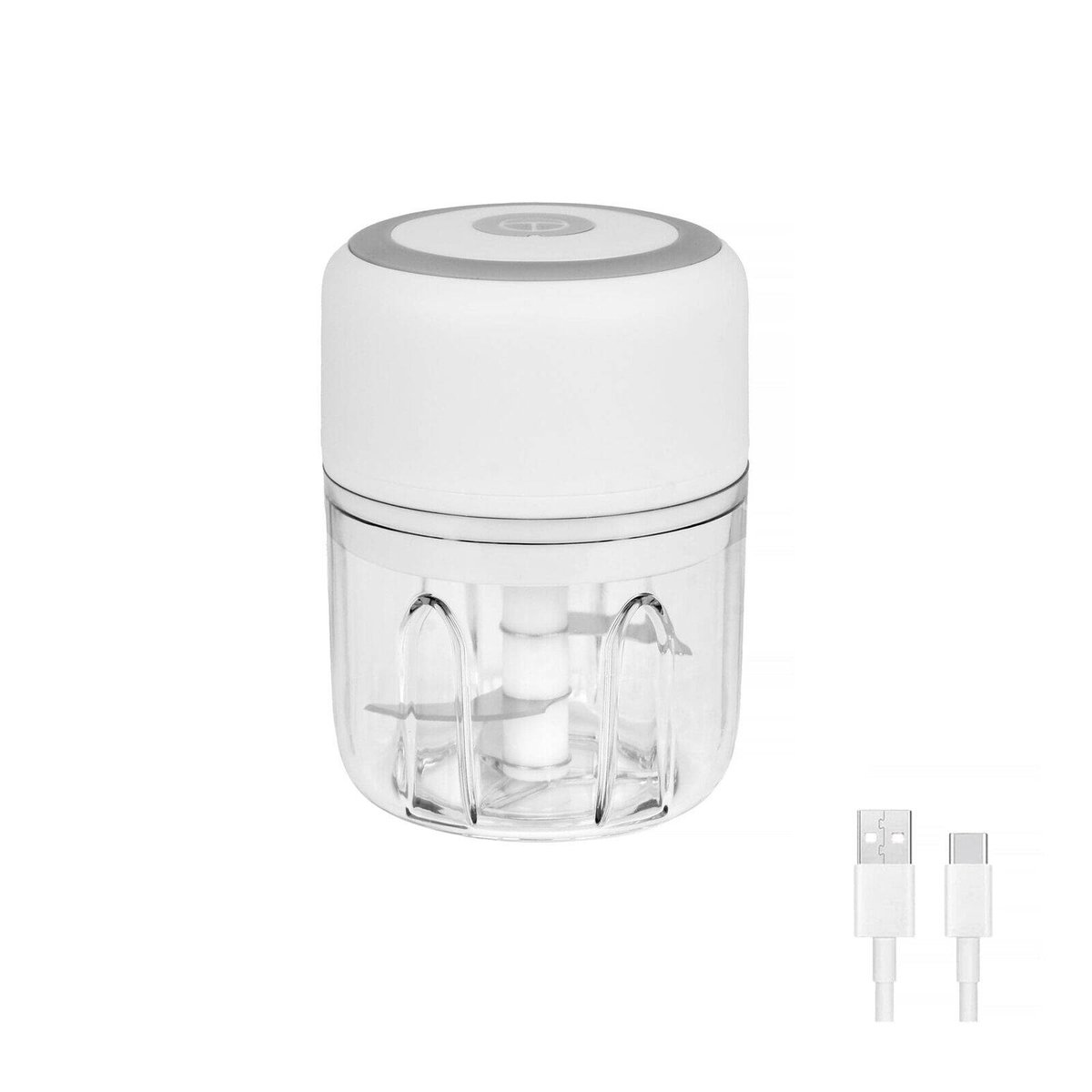 Mini Food Processor 250ml Cordless Portable USB Rechargeable Chopper ...