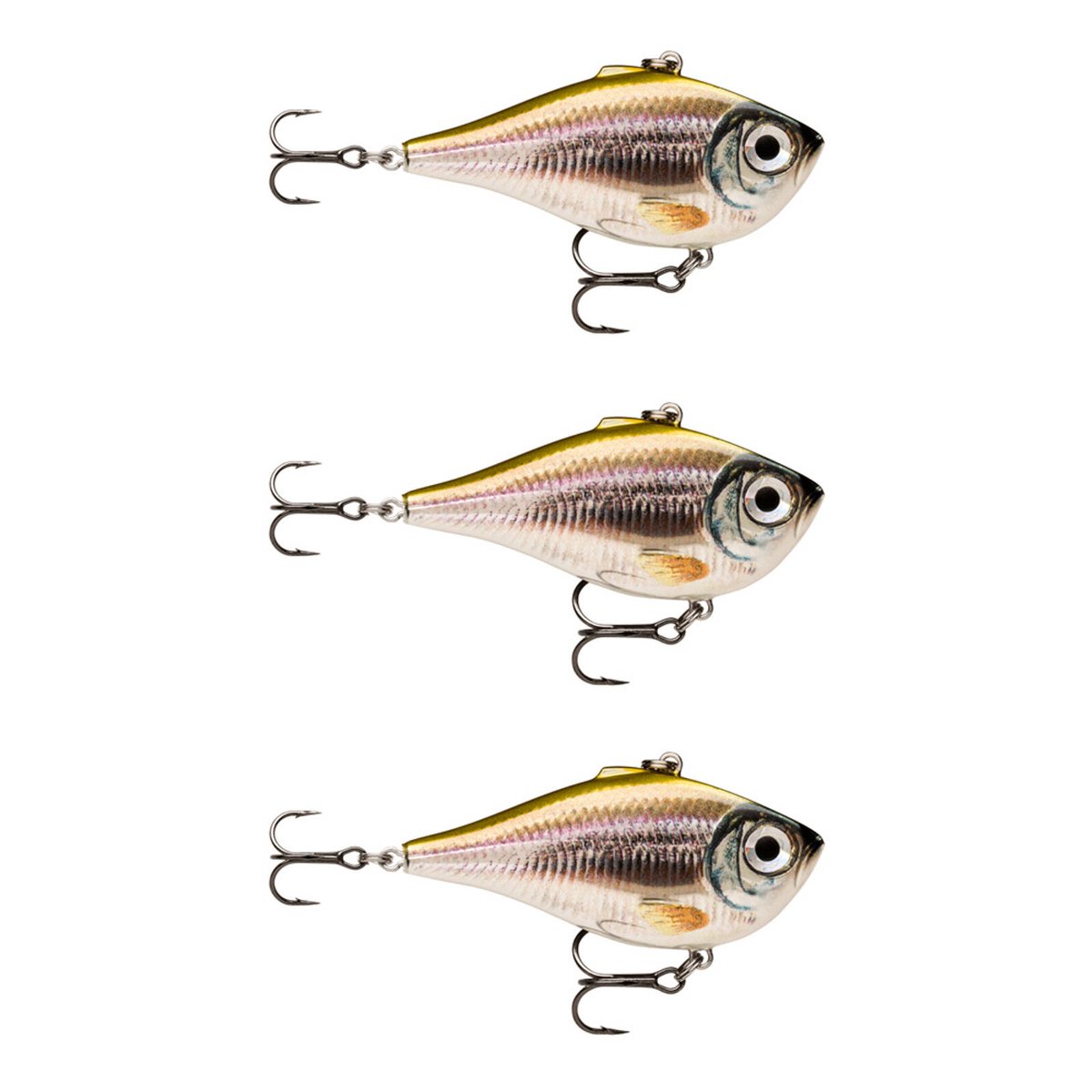3x Rapala 7cm Rippin' Rap Lipless Sinking Vibe Fishing Lures - Live ...