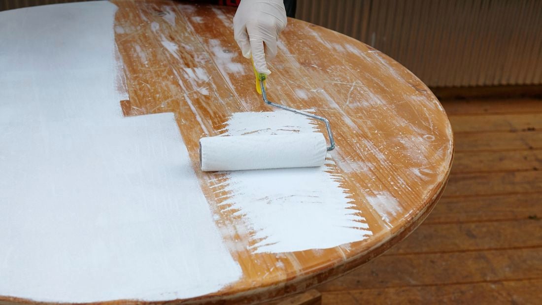 Painting over varnished wood store