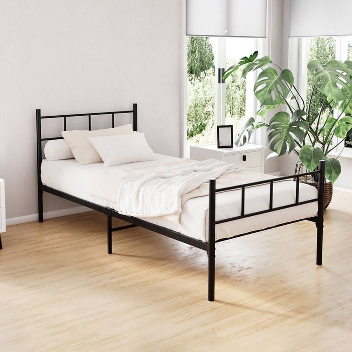 Artiss Metal Bed Frame Single Size Bed Base Beds Platform Black ...
