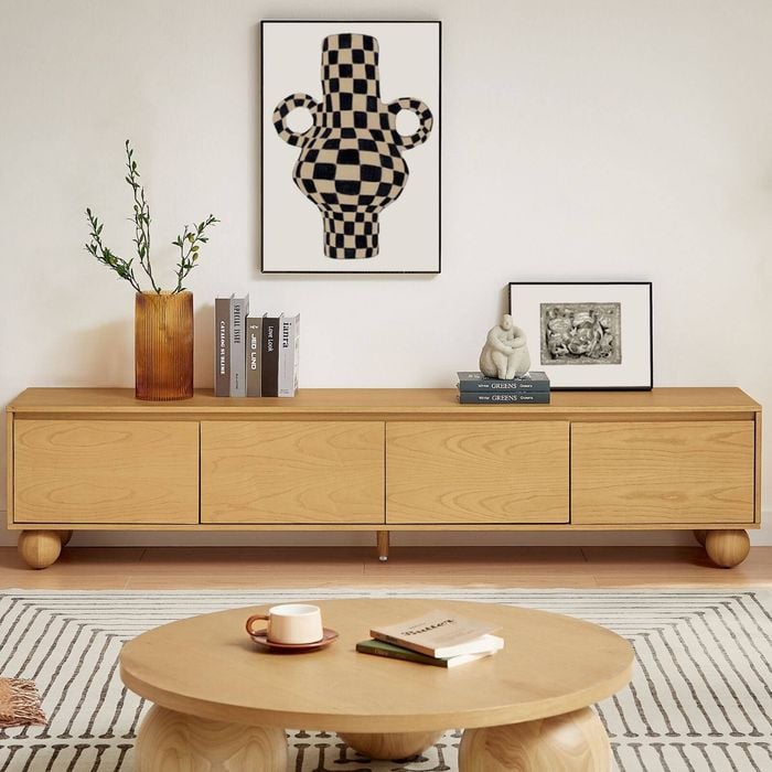 Orbie Wooden TV Unit - Bunnings Australia