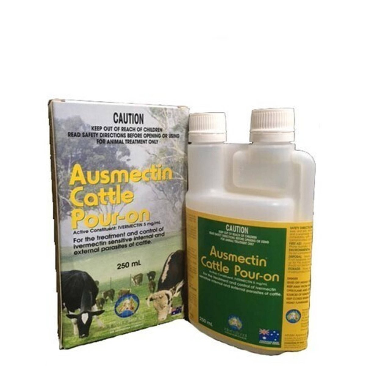 International Animal Health Ausmectin Cattle Pour On Treatment 250ml ...