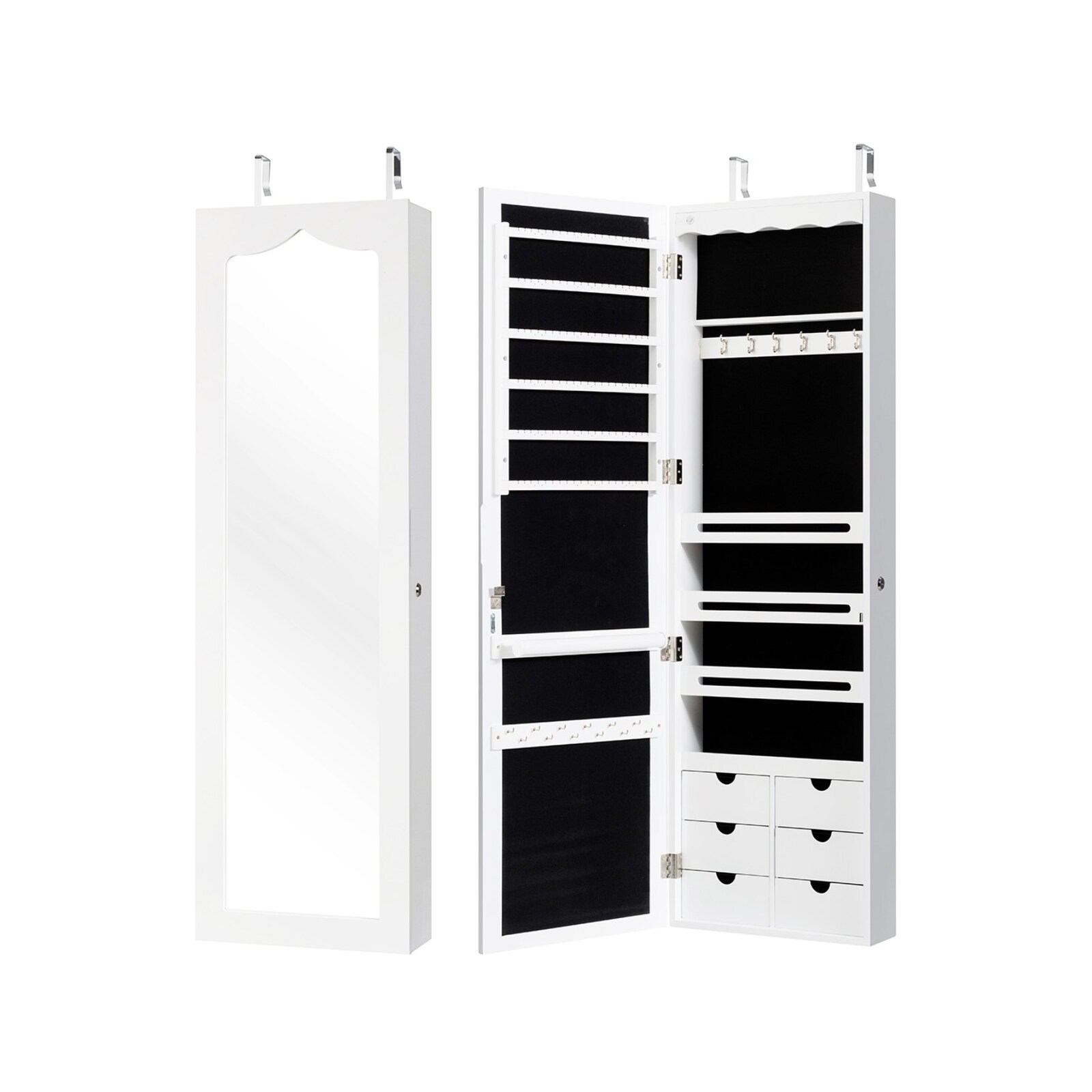 Costway mirrored jewelry cabinet store