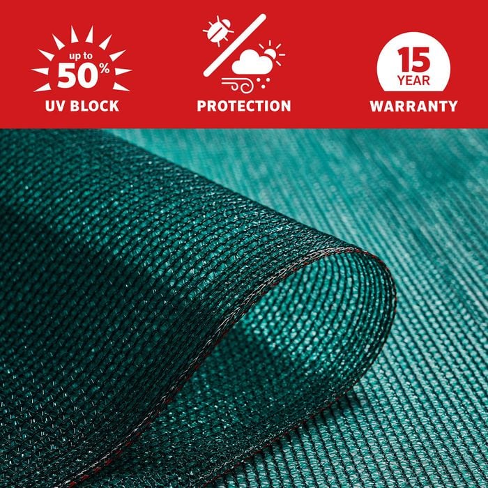 Coolaroo 3.66 x 3m Rainforest Garden Shade Cloth – 50% UV block ...