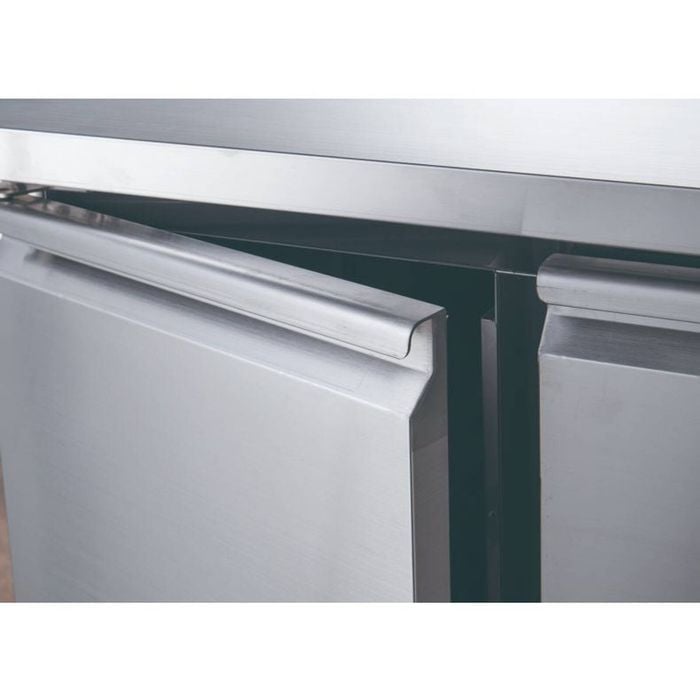FED-X Stainless Steel Two Door Under Bench Fridge 207L XUB7C13S2V ...