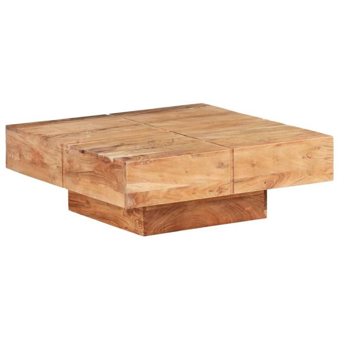 vidaXL Solid Acacia Wood Coffee Table Wooden Accent Couch Side Tea ...