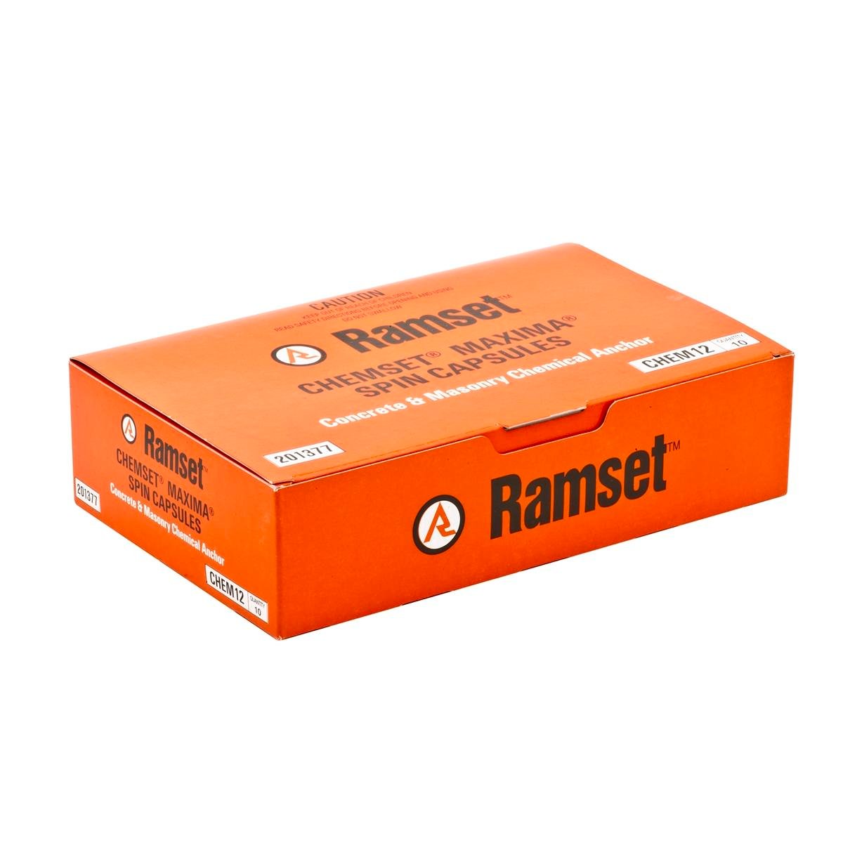 Ramset M12 Maxima Masonry Chemical Acrylate Epoxy Capsule - 10 Pack ...