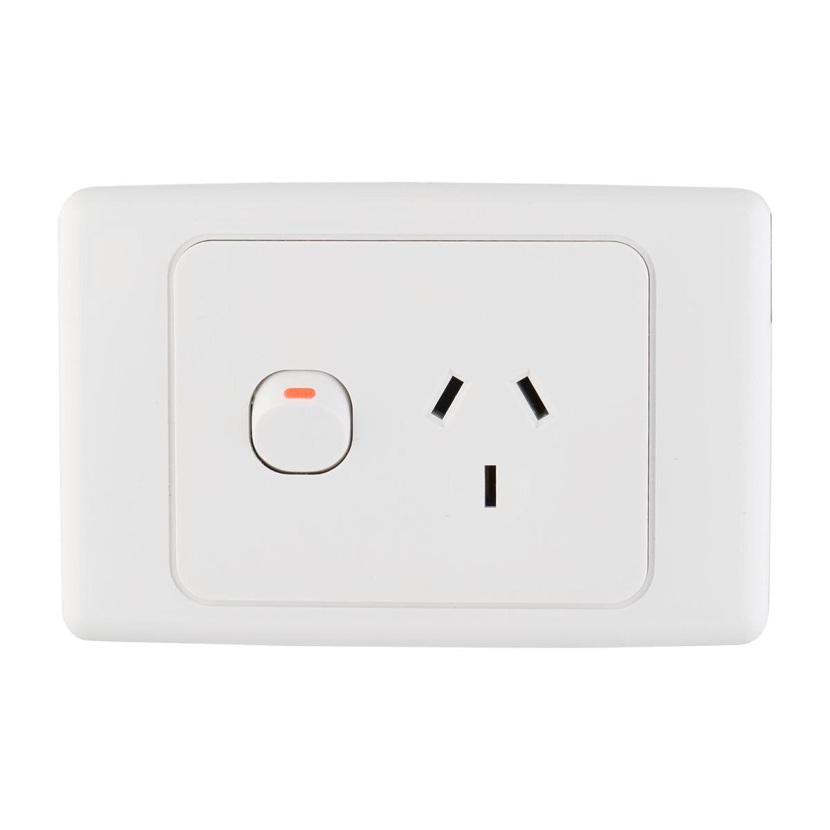 Deta 10 Amp White Single Powerpoint - Bunnings New Zealand