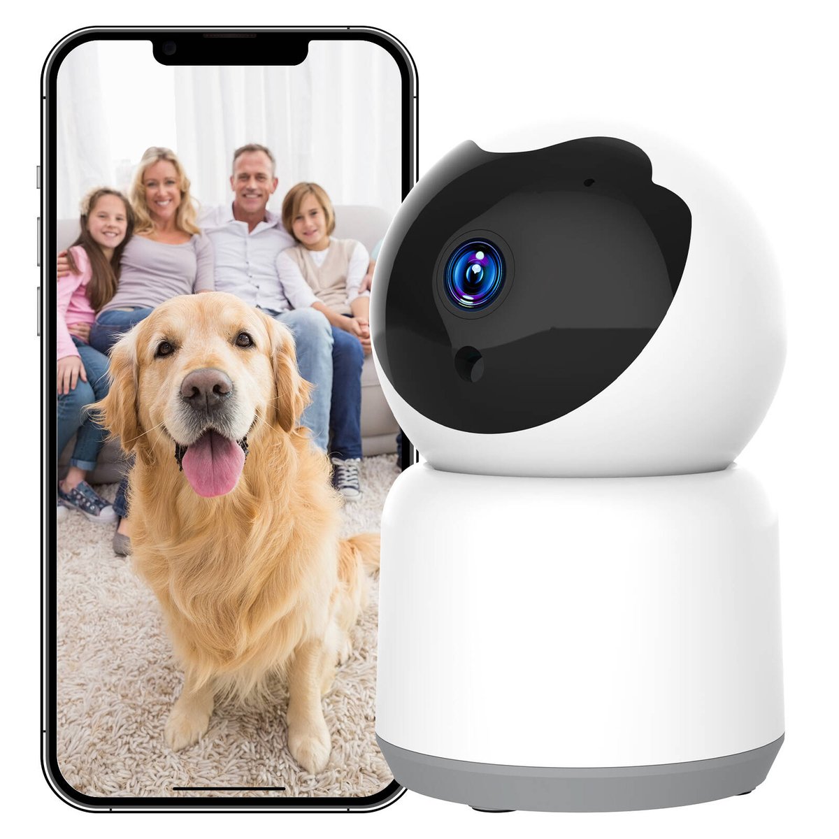 Advwin Security Camera Wi-Fi Smart Pet Camera 1080p HD Security Camera ...