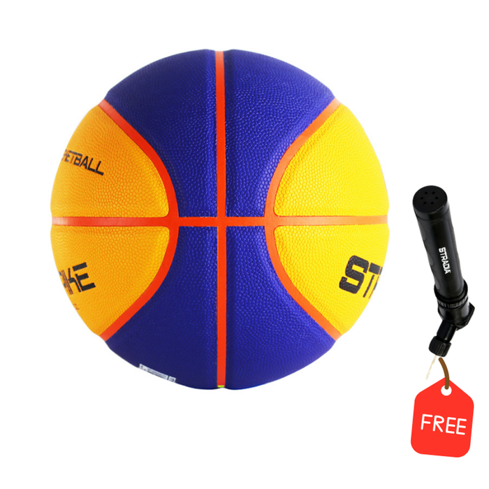 STRADIA Air Strike Basketball Plus Free Double Action Pump - Bunnings ...